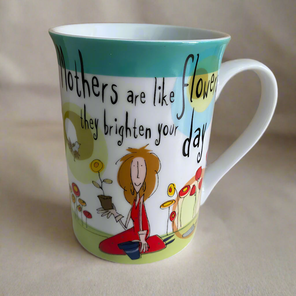 Creative Tops "Born To Shop" Mug (Beaker Shape) - 'Mothers are like fl ...