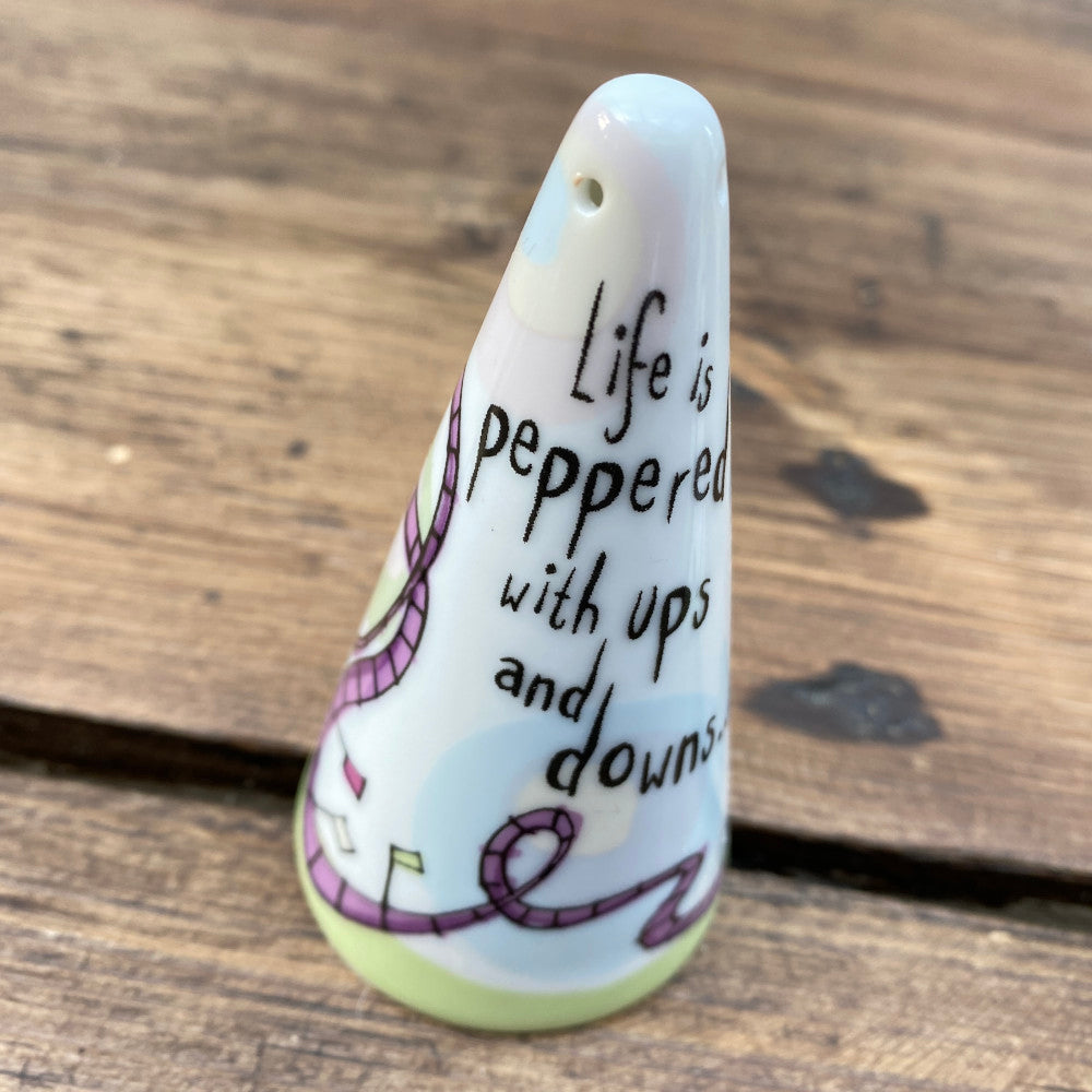Johnson Brothers "Born To Shop" Pepper Pot (Life is peppered ...