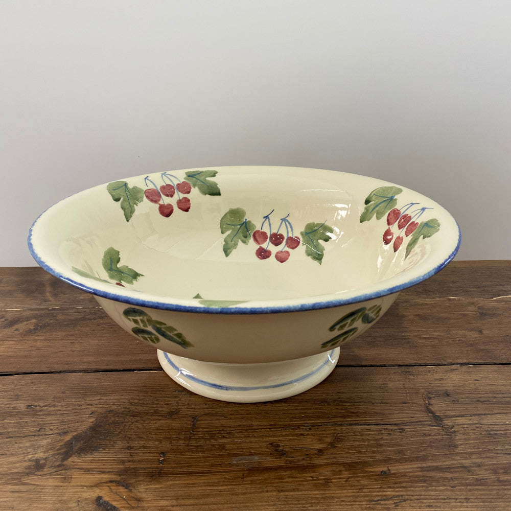 Poole Pottery "Dorset Fruit" Footed Serving Bowl (Cherries) – MrPottery