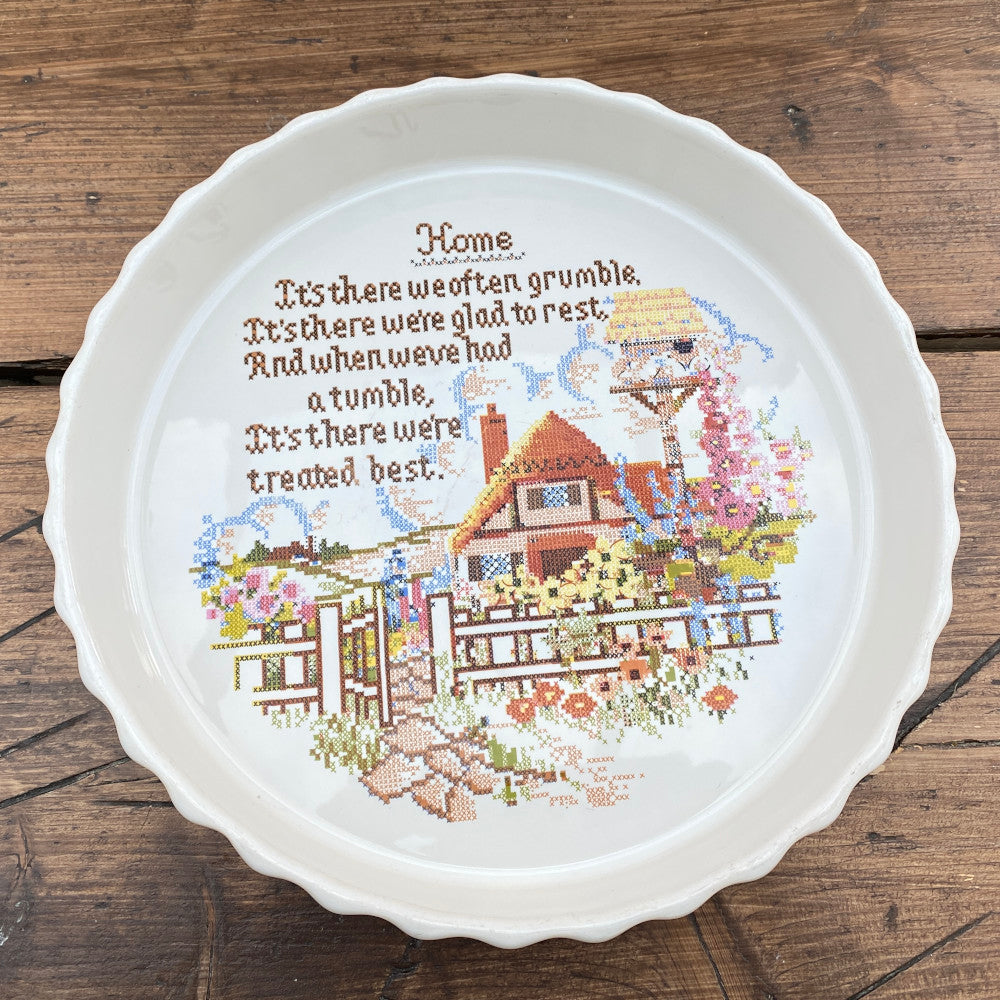 Poole Pottery "Sampler" Flan Dish, 9.75" (Home) – MrPottery