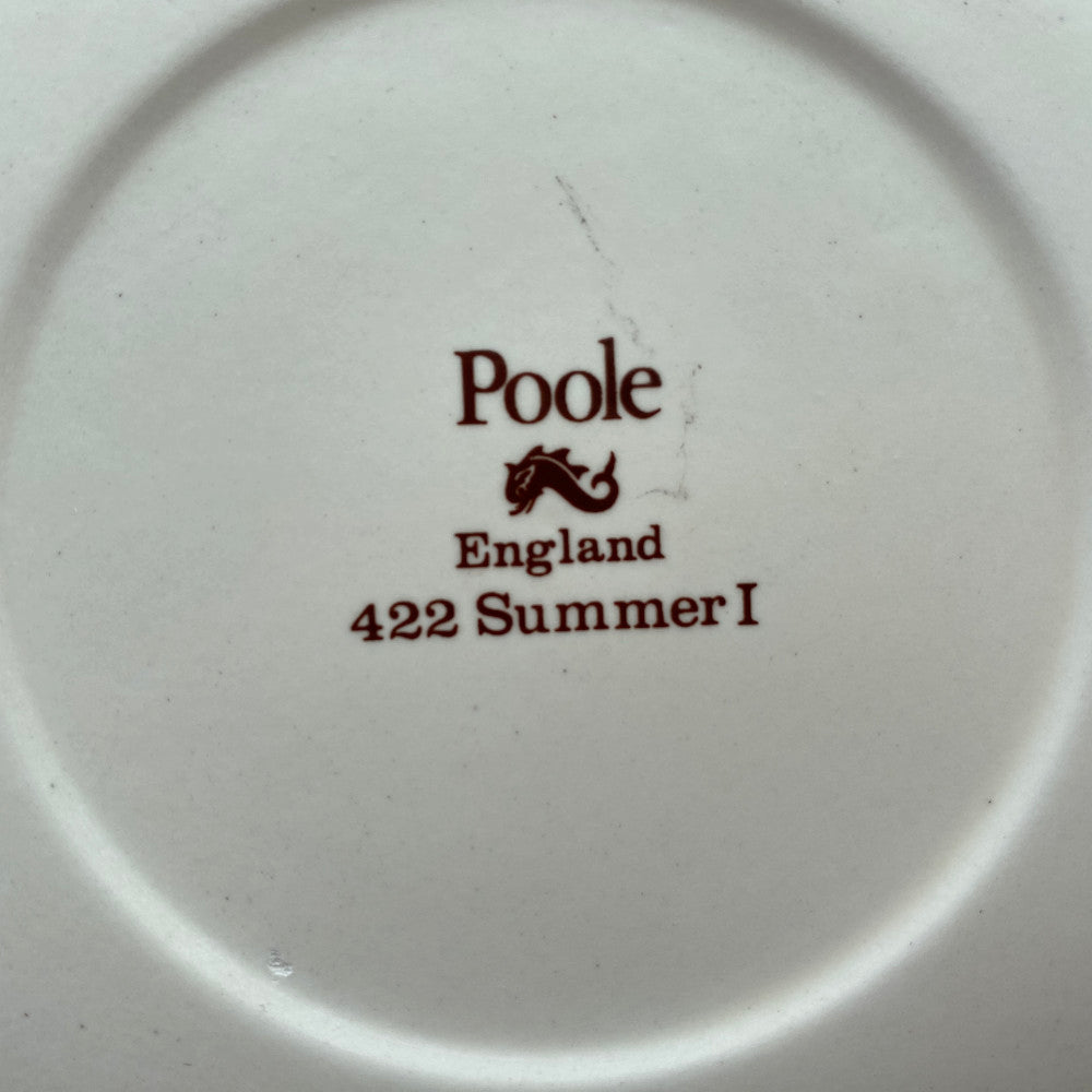Poole Pottery "Transfer Plate" - Summer I - 422 – MrPottery