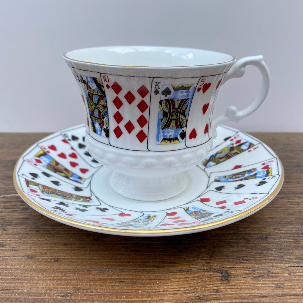 Queens "Cut For Coffee" Tea Cup (Footed/Ribbed) – MrPottery
