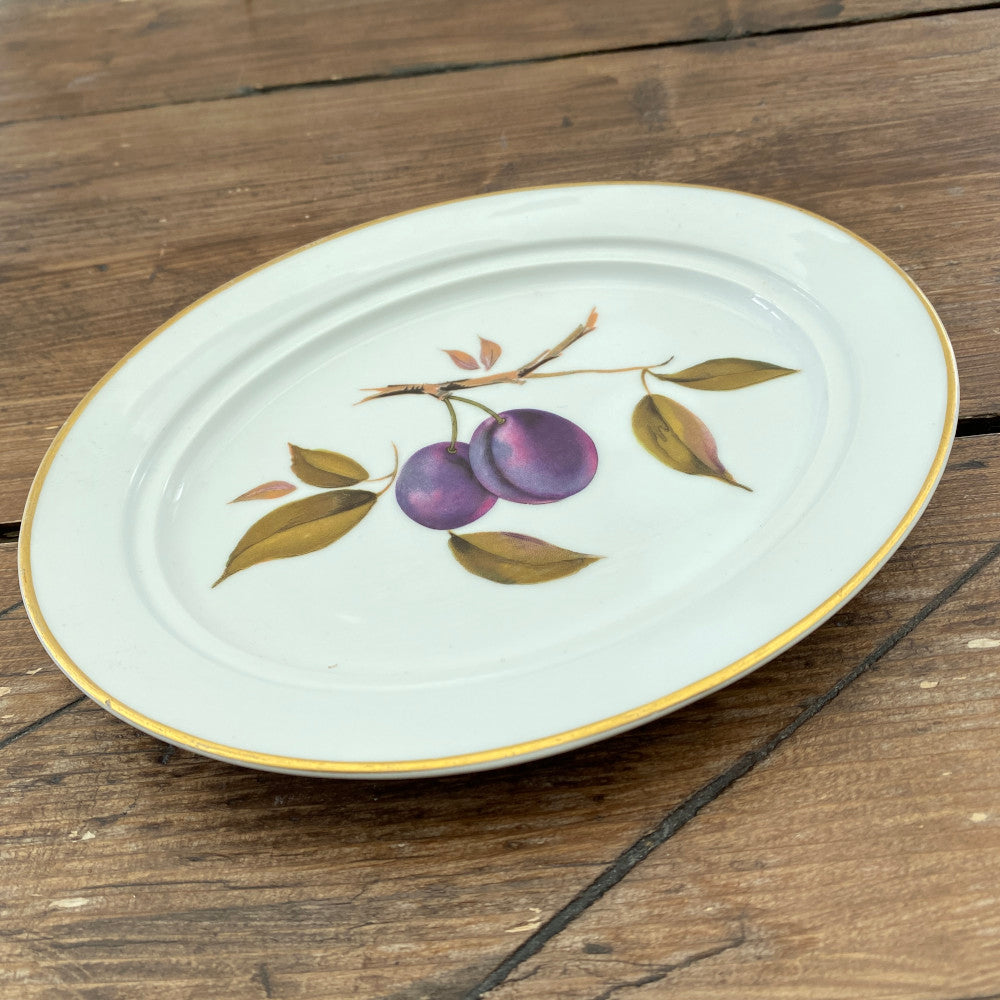 Royal Worcester "Evesham Gold" Butter Dish Base (Plums) – MrPottery