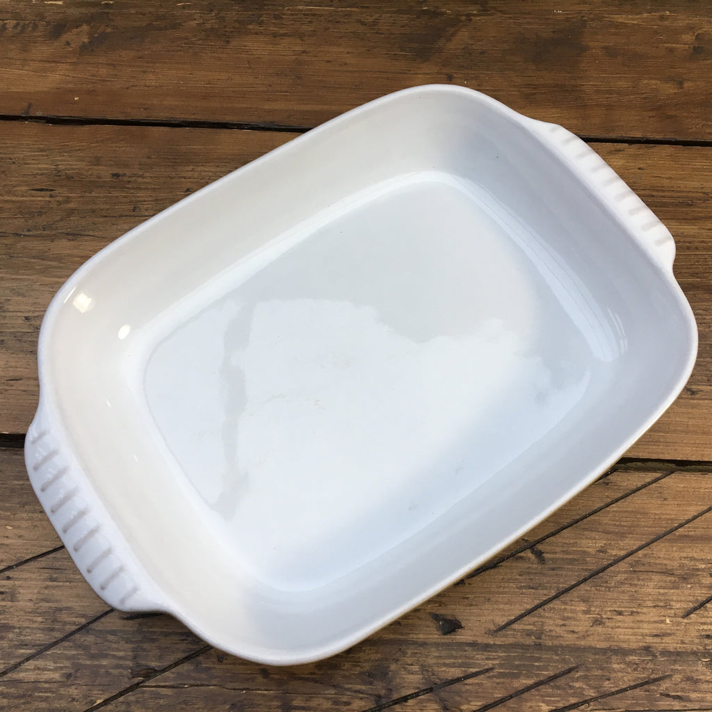 Denby "Colonial Blue" Oblong Roaster (White Interior With Handles ...