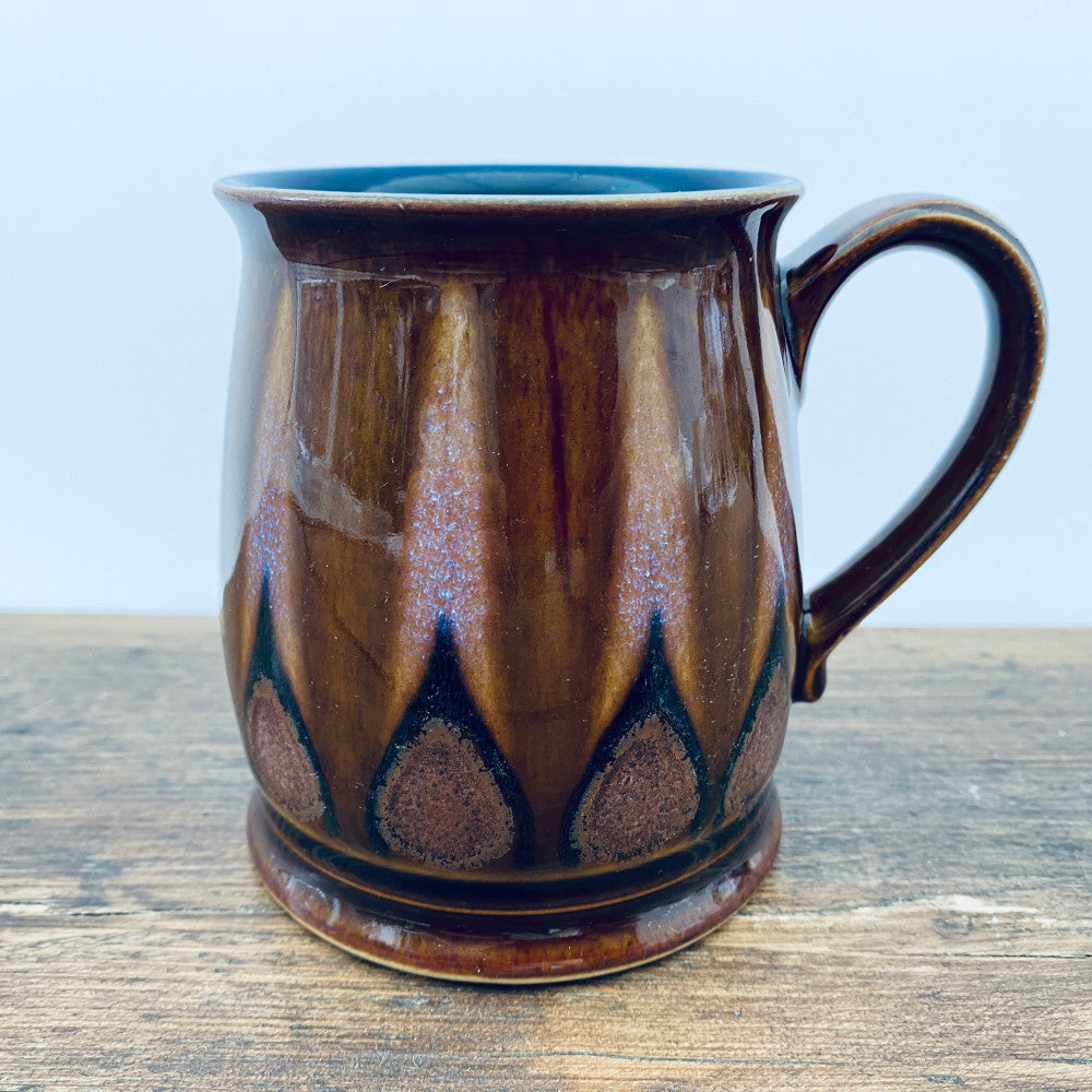 Denby "Flame" Tudor Mug (Brown Outer / Blue Inner) – MrPottery