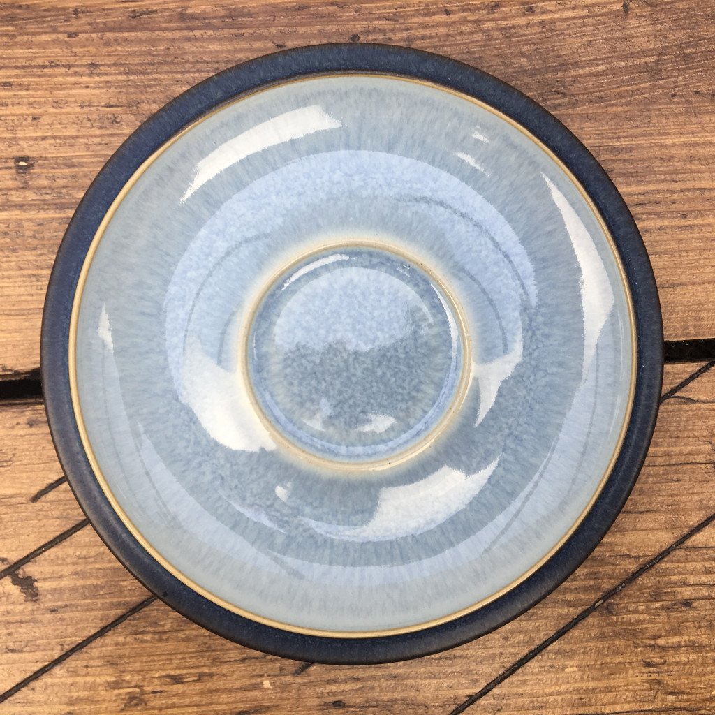 Denby "Blue Jetty" Tea Saucer (Dark Blue Rim) – MrPottery
