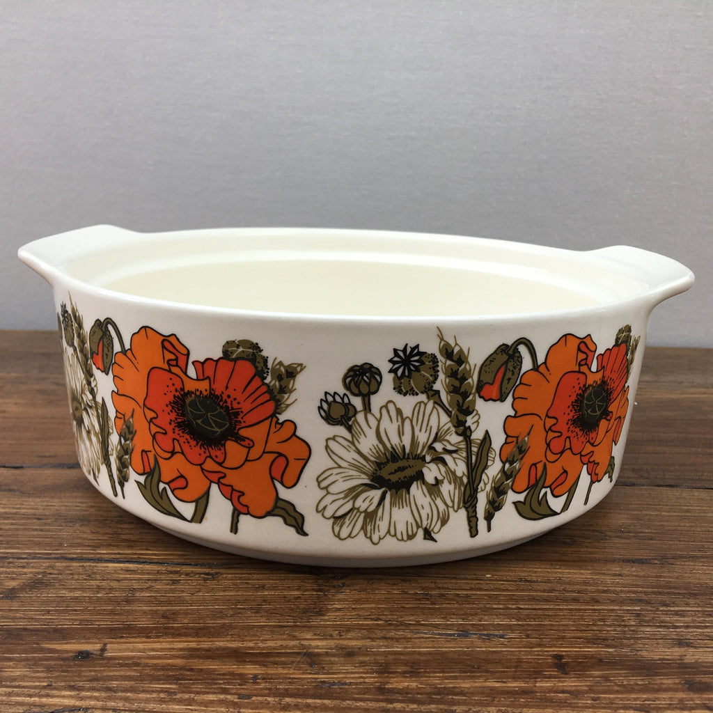 J & G Meakin "Poppy" Covered Serving Dish Base – MrPottery