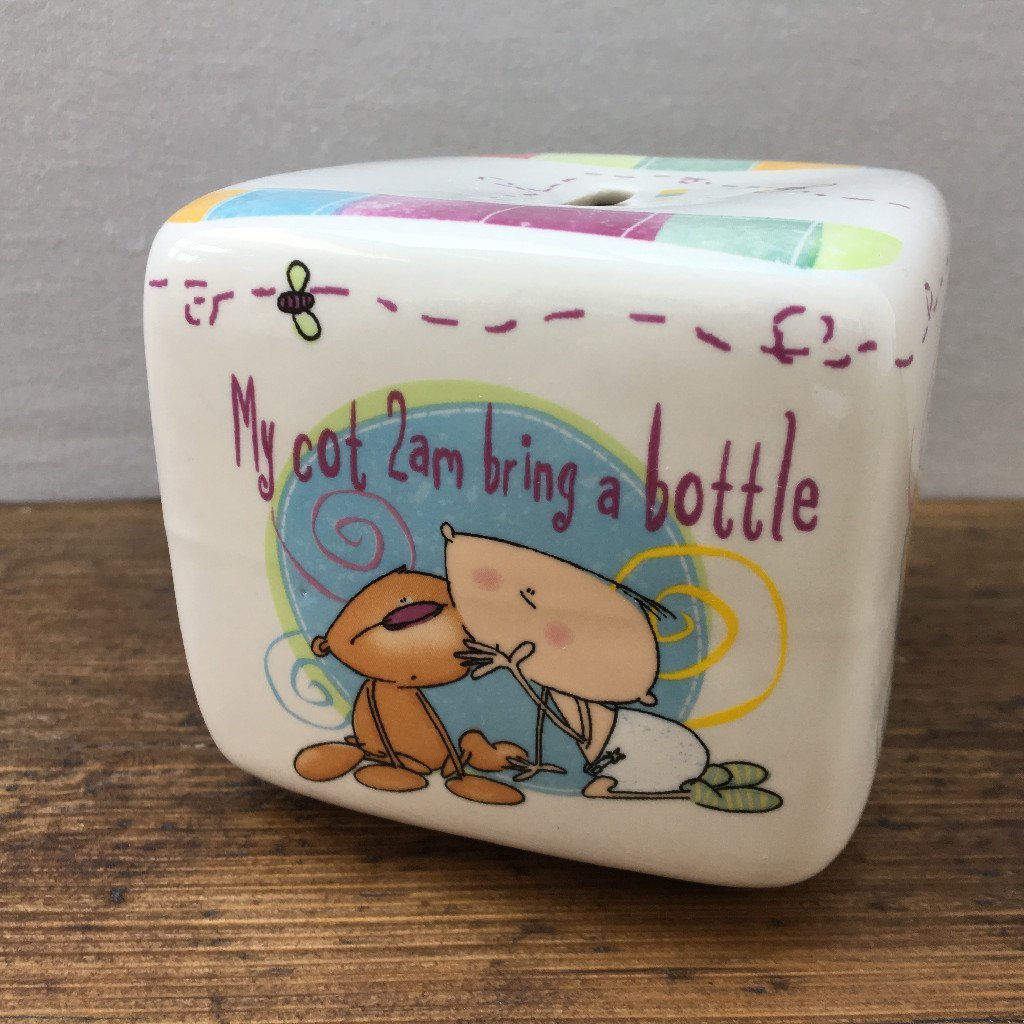 Johnson Brothers "Born To Shop" Baby's First Money Box – MrPottery