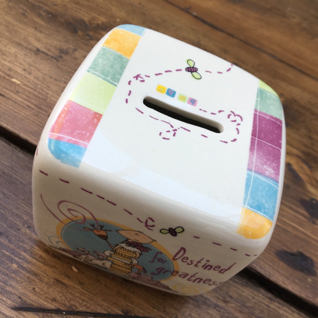 Johnson Brothers "Born To Shop" Baby's First Money Box – MrPottery