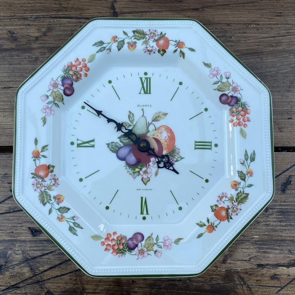 Johnson Bros "Fresh Fruit" Wall Clock - RARE – MrPottery