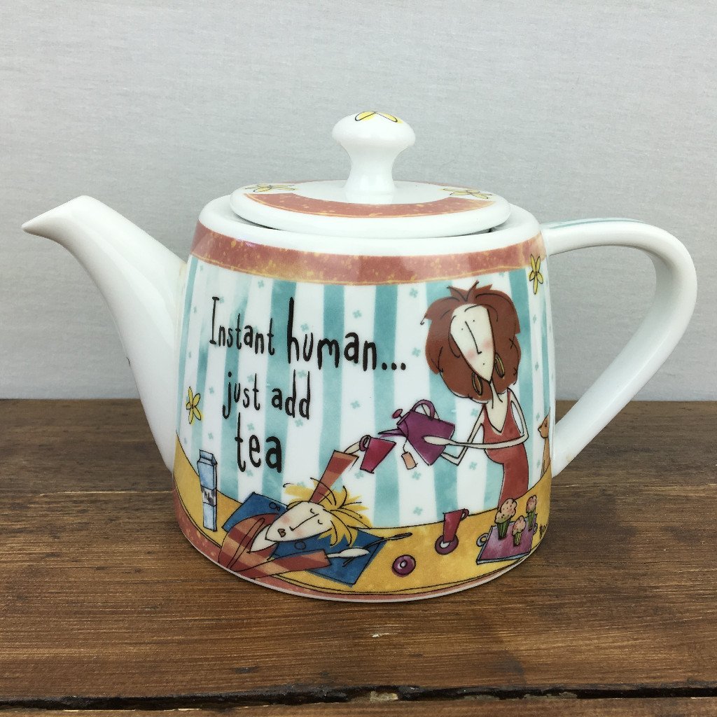 Johnson Brothers "Born To Shop" Teapot, 2pt (Instant human, just add t ...