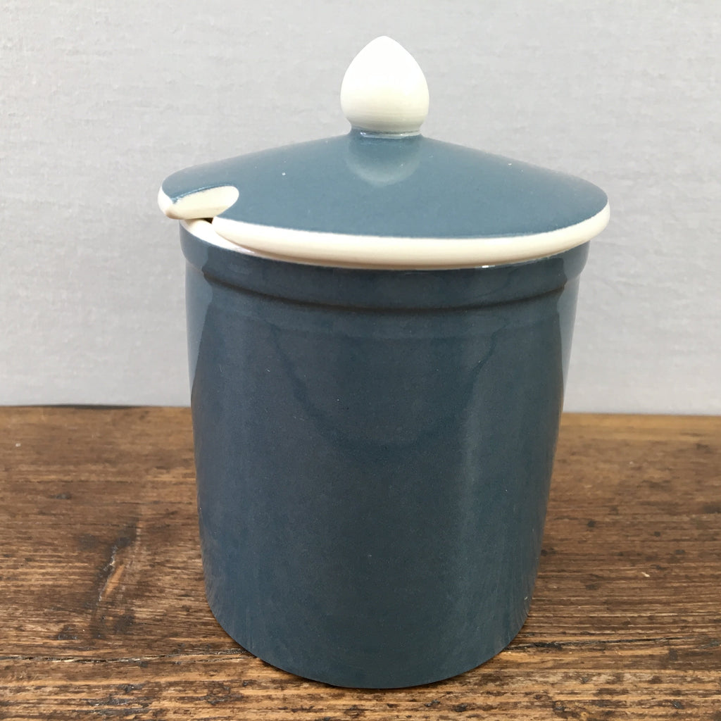 Poole Pottery "Blue Moon" Lidded Jam / Preserve Pot (Streamline ...