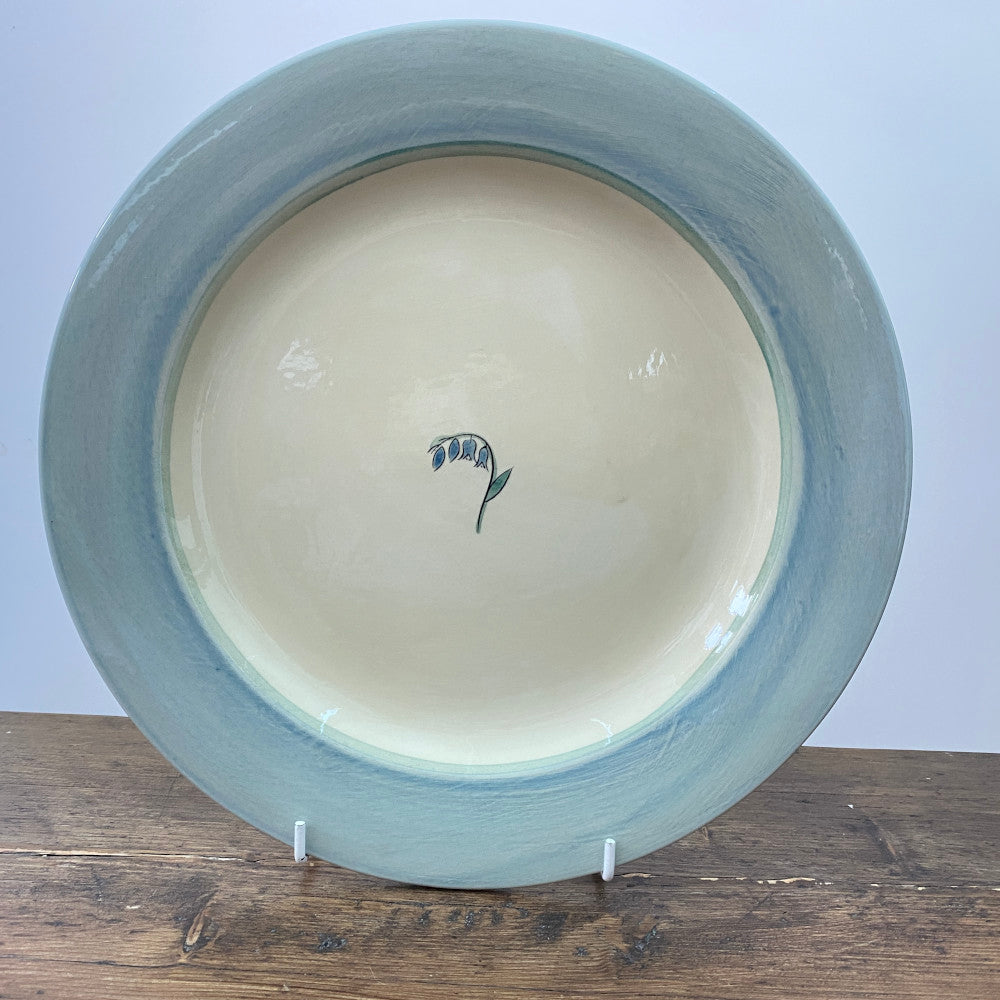 Poole Pottery "Bluebell" Dinner Plate (Blue Rim) – MrPottery