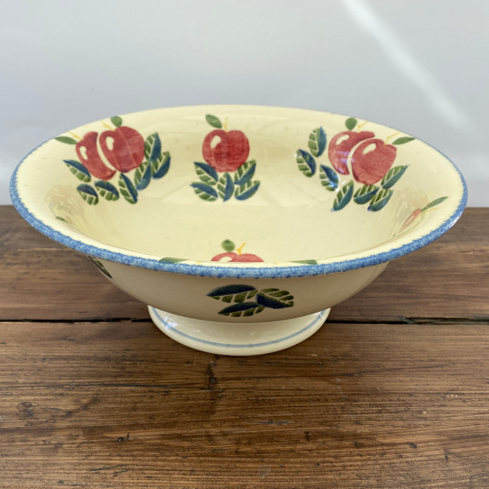 Poole Pottery "Dorset Fruit" Footed Serving Bowl (Apples) – MrPottery