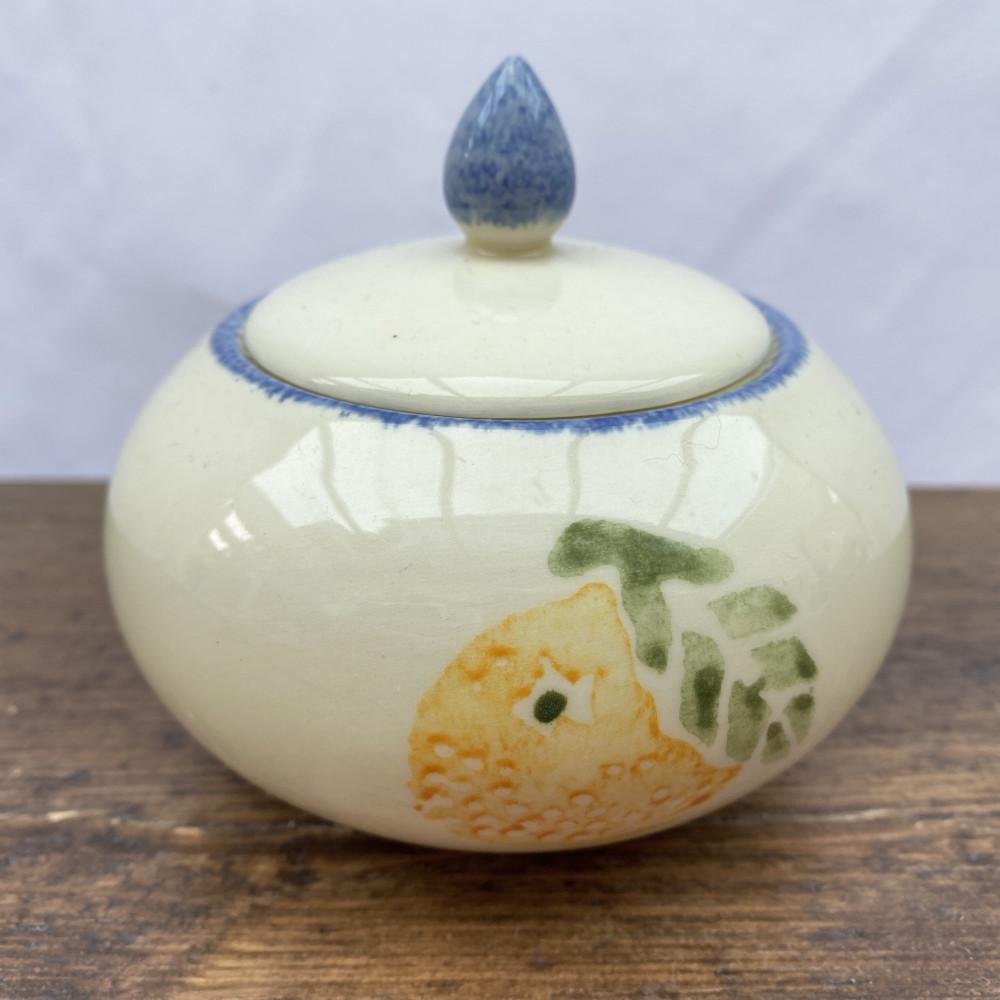 Poole Pottery "Dorset Fruit" Lidded Sugar Pot (Oranges) - Globe Shape ...