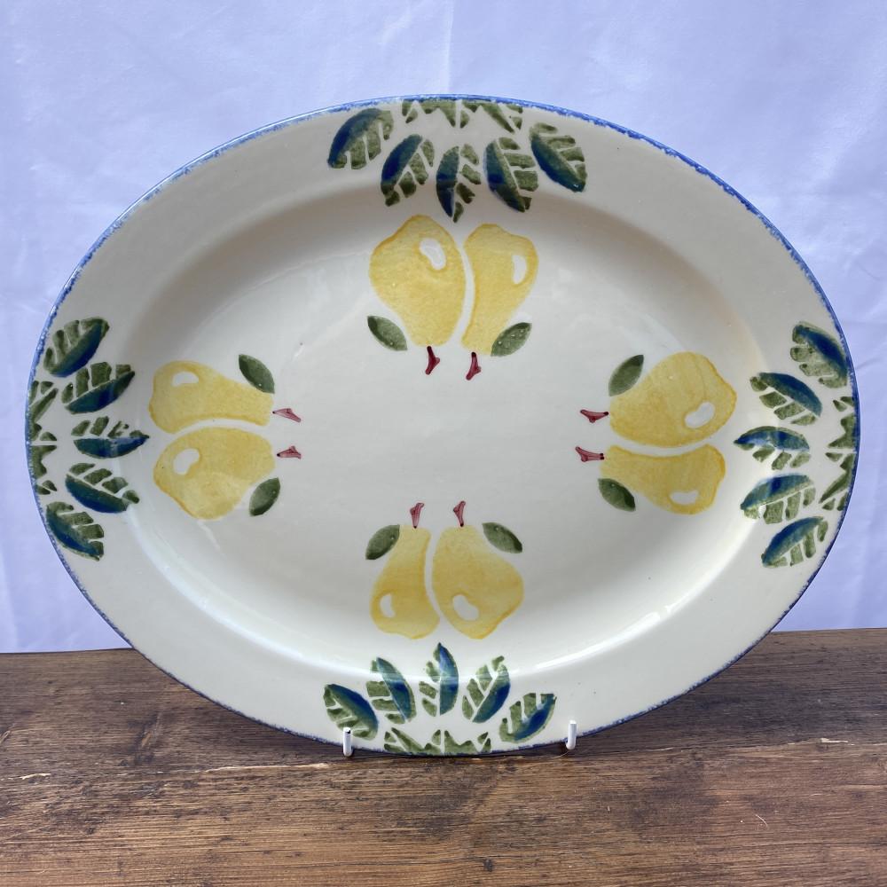 Poole Pottery "Dorset Fruit" Oval Platter, 13.25" (Pears) – MrPottery