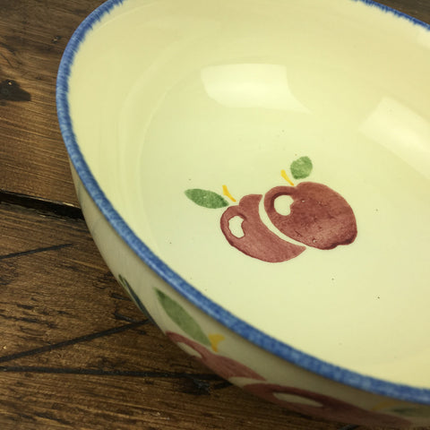 Poole Pottery "Dorset Fruit" Salad / Fruit Serving Bowl (Apples), 8.25 ...