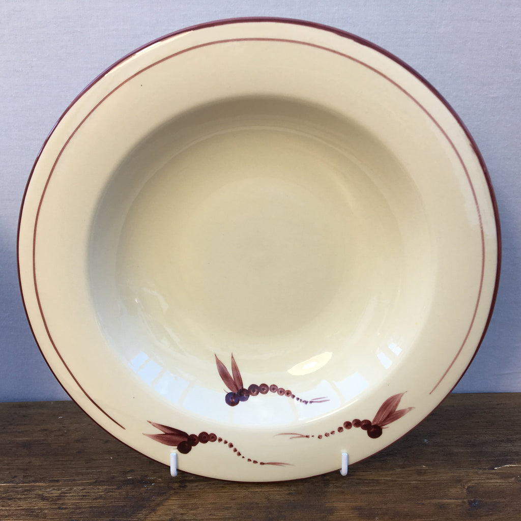 Poole Pottery "Dragonfly (Burgundy)" Pasta Bowl – MrPottery