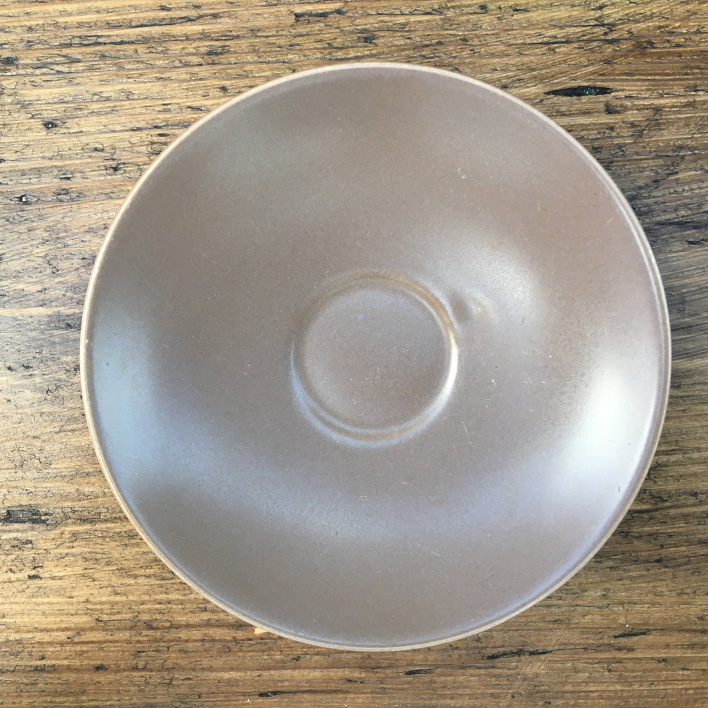 Poole Pottery "Twintone Sepia & Mushroom C54" Demitasse Coffee Saucer ...