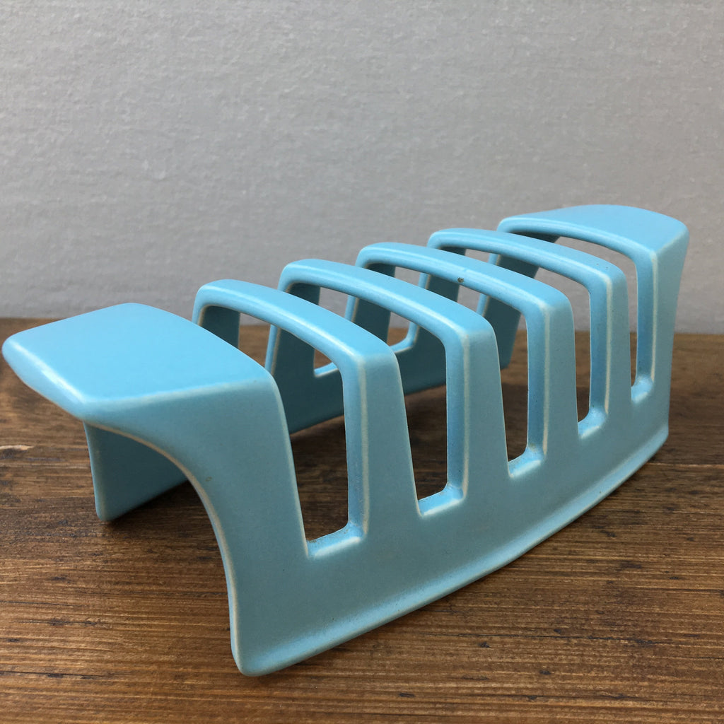 Poole Pottery "Twintone - Sky Blue & Dove Grey" Toast Rack - RARE ...
