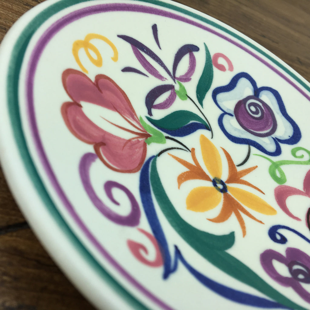 Poole Pottery "Traditional Ware" Trinket Tray, Round (CS Pattern ...