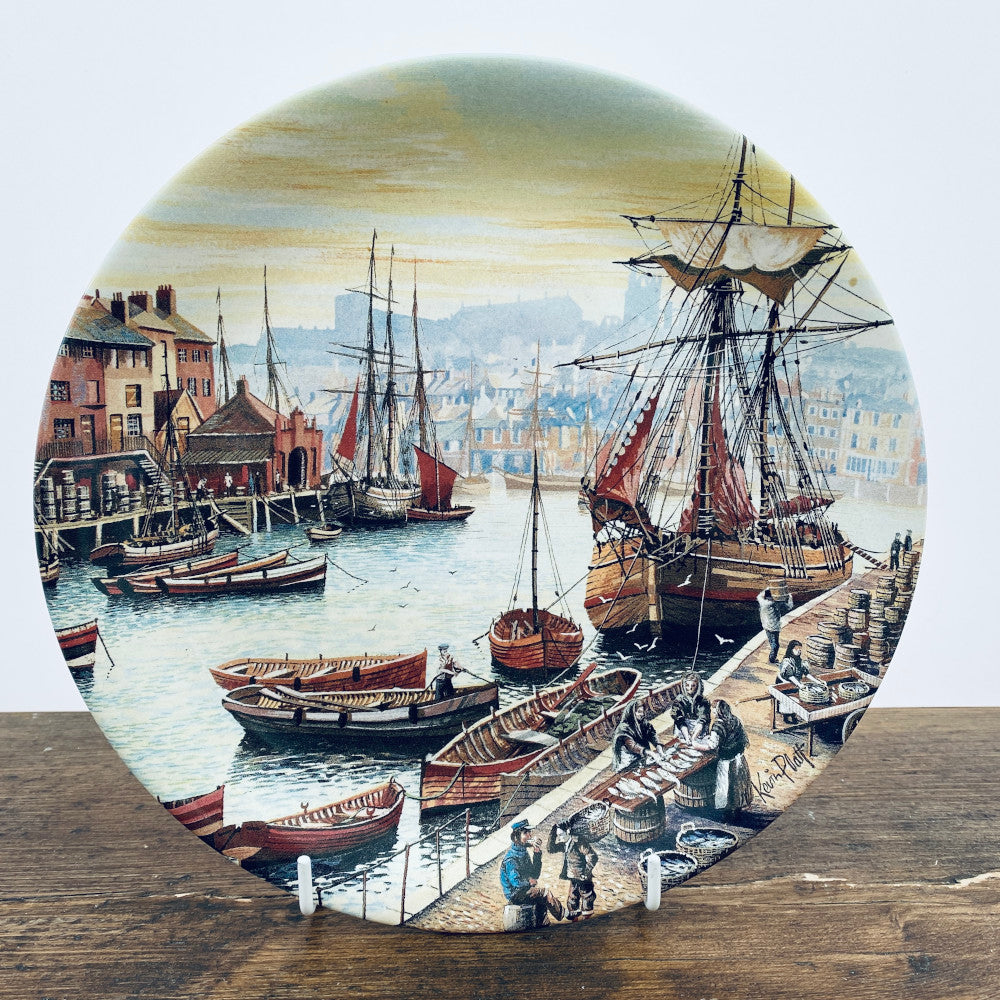 Poole Pottery "Transfer Plate" - Famous Fishing Harbours - Whitby ...