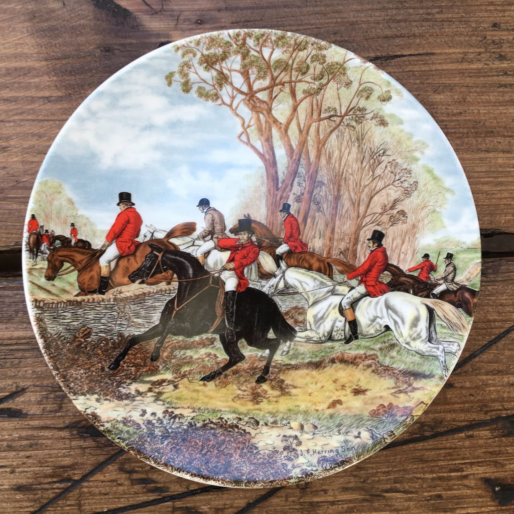 Poole Pottery "Transfer Plate" - The Famous Herring Hunting Scenes - T ...