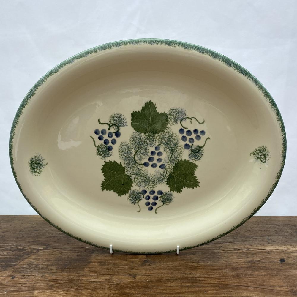 Poole Pottery "Vineyard" Oval Serving Platter, 14.5" – MrPottery