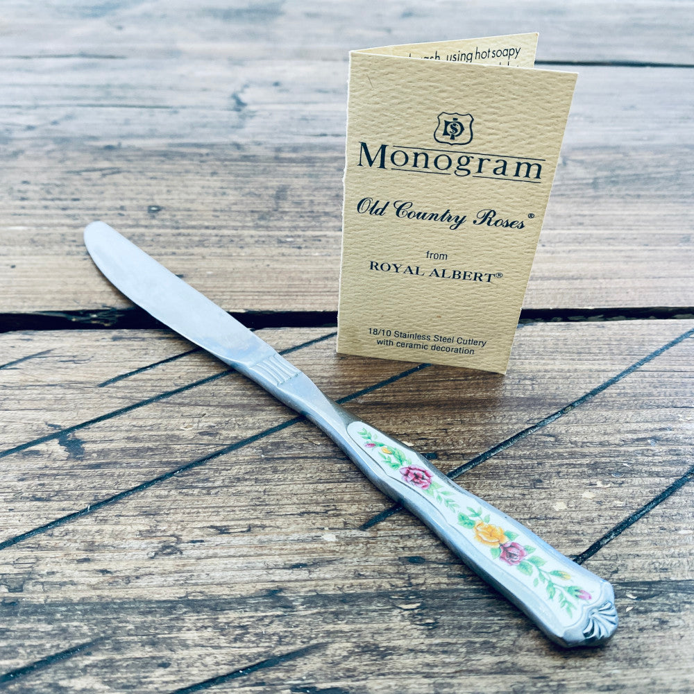 Royal Albert "Old Country Roses" Dinner Knife (Monogram Cutlery ...