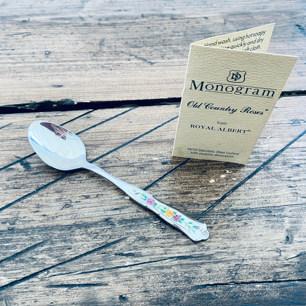 Royal Albert "Old Country Roses" Teaspoon (Monogram Cutlery) – MrPottery