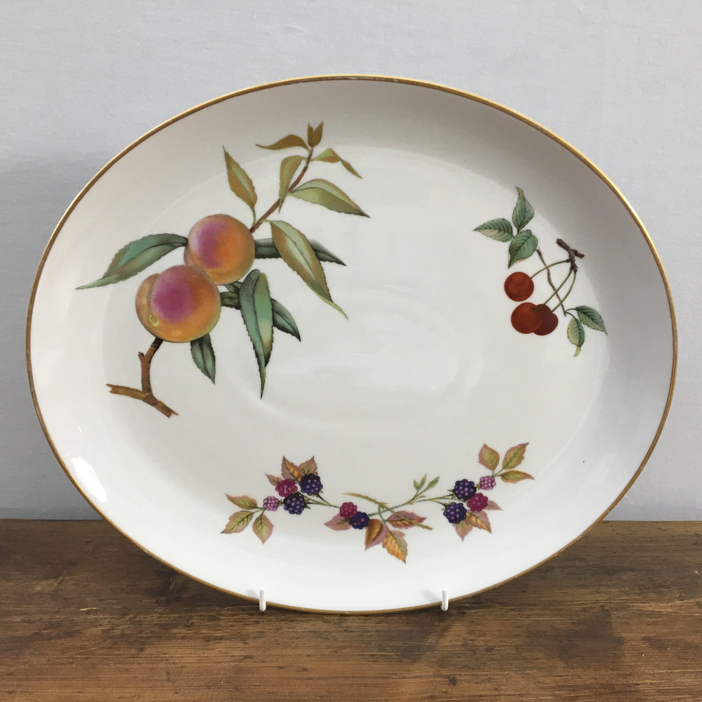 Royal Worcester "Evesham Gold" Oval Serving Platter, 13" – MrPottery