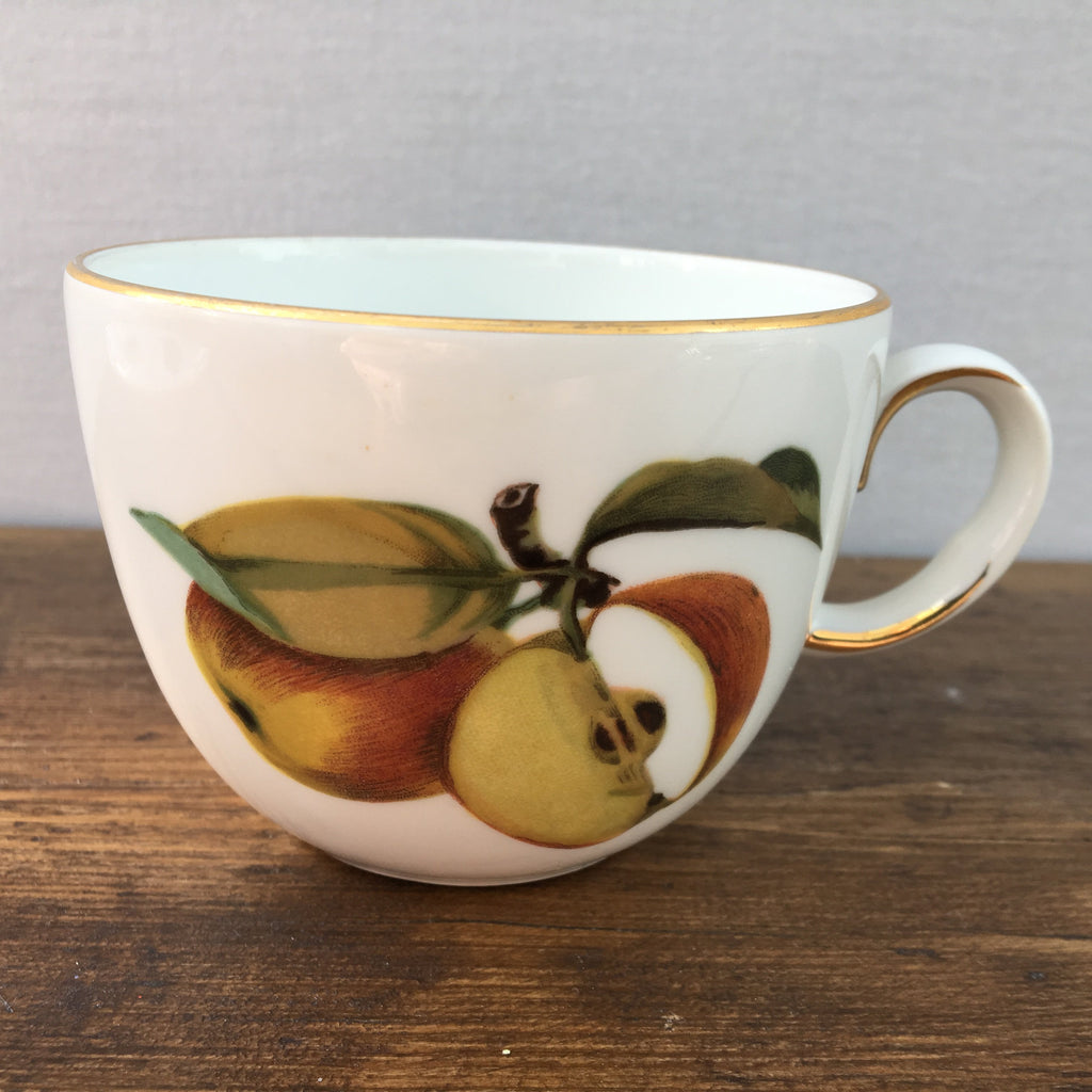 Royal Worcester "Evesham Gold" Tea Cup - Gold Edge Handle (Apple/Plum ...
