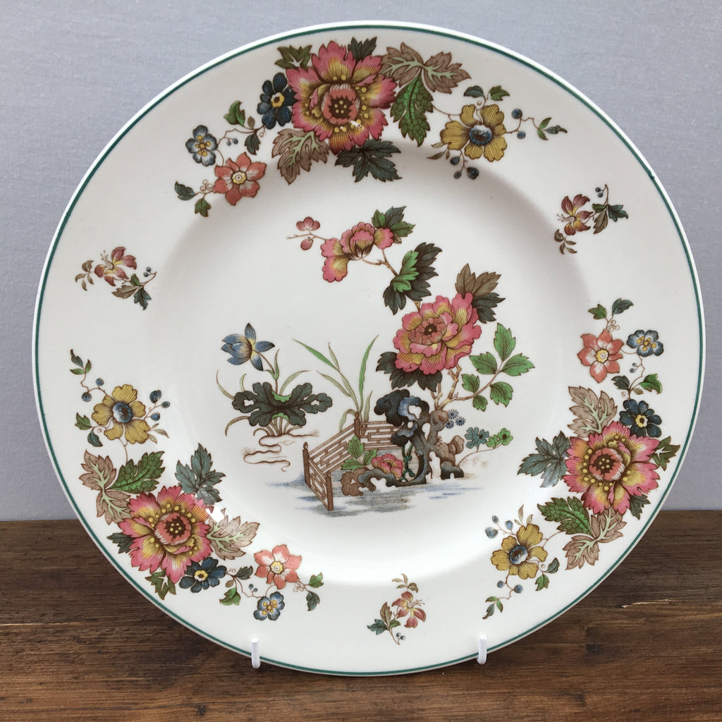 Wedgwood "Eastern Flowers (Green Edge)" Dinner Plate – MrPottery